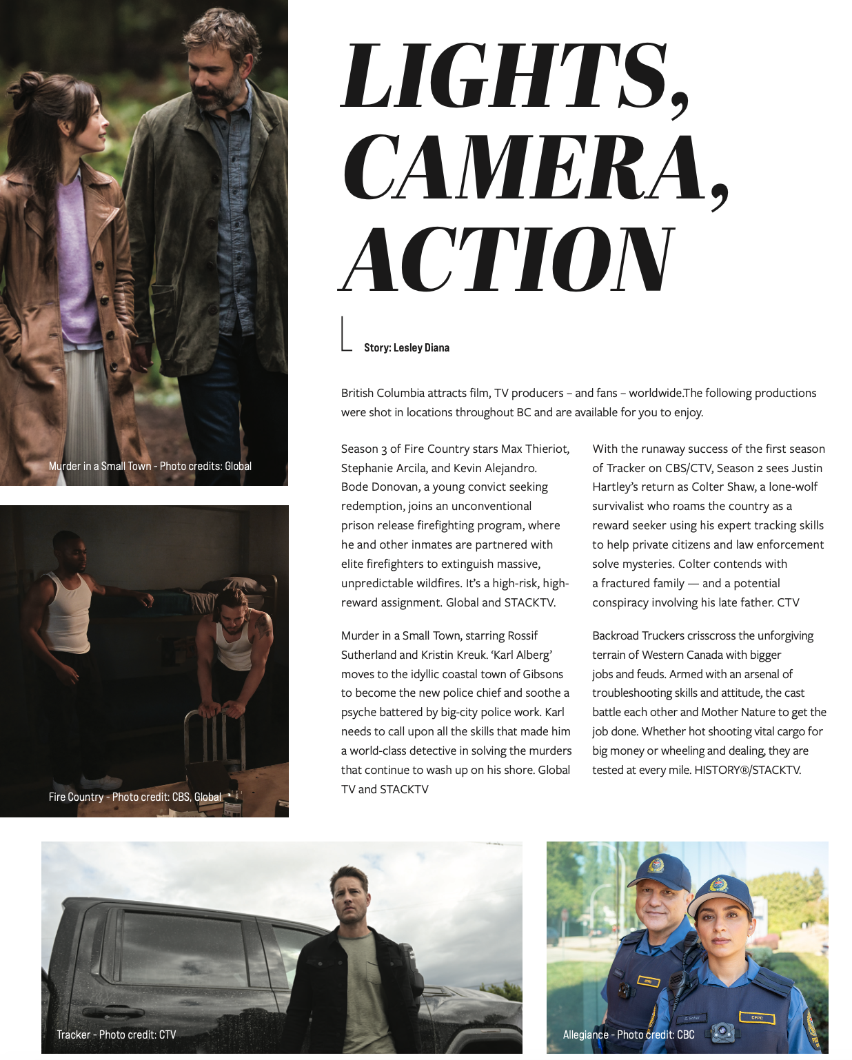 Brian Jessel Magazine: Lights, Camera, Action